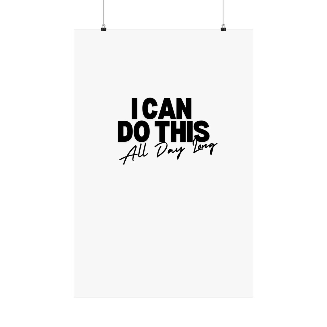 I Can Do This Motivational Wall Art Gym Poster Home Office Decor ...