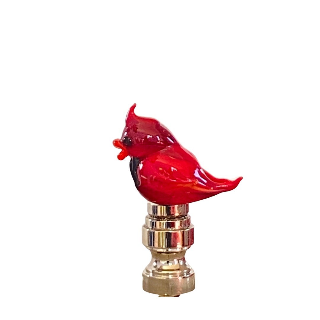 Finials for Lamps - Red Venetian Glass Lamp Finial Birds of Hope. - Etsy