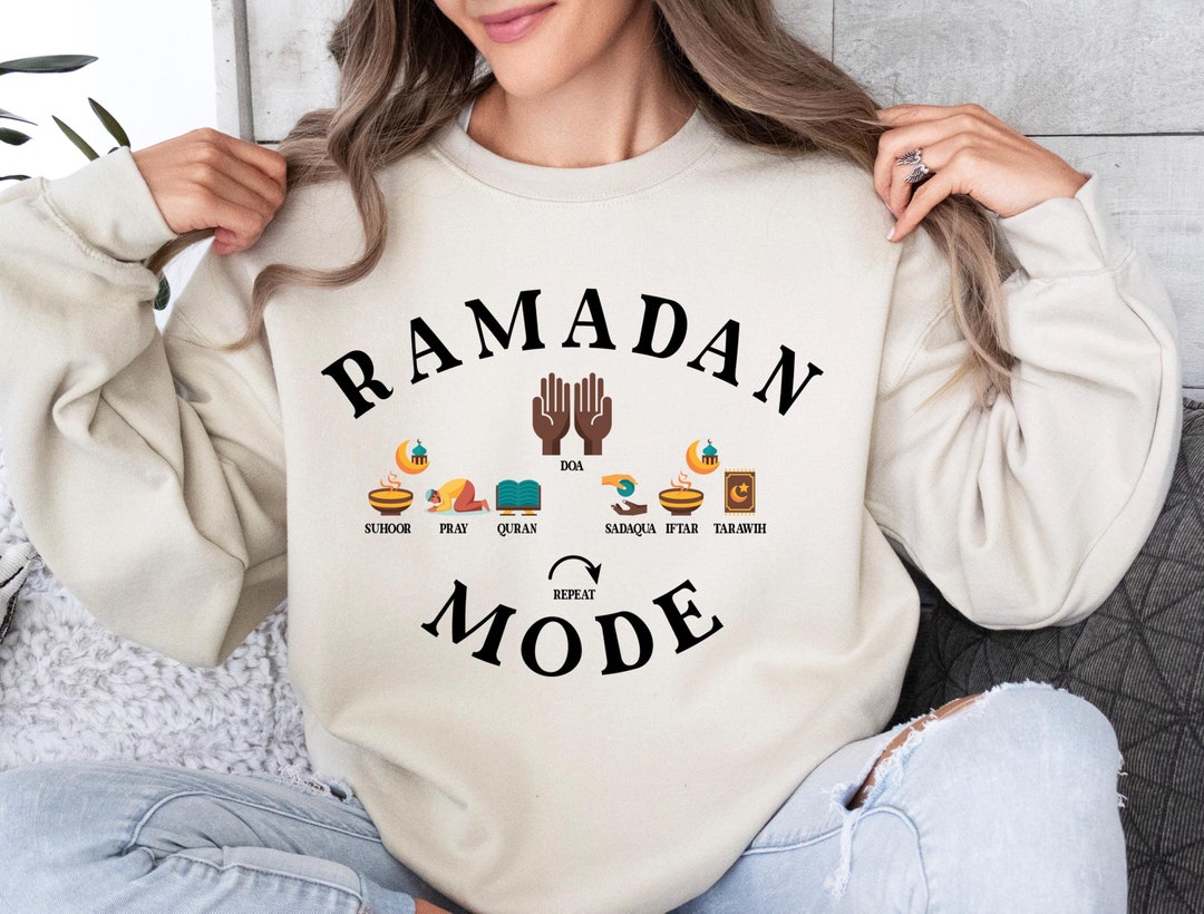 Ramadan Mode Sweatshirt, Family Ramadan Sweater, Ramadan Mubarak ...