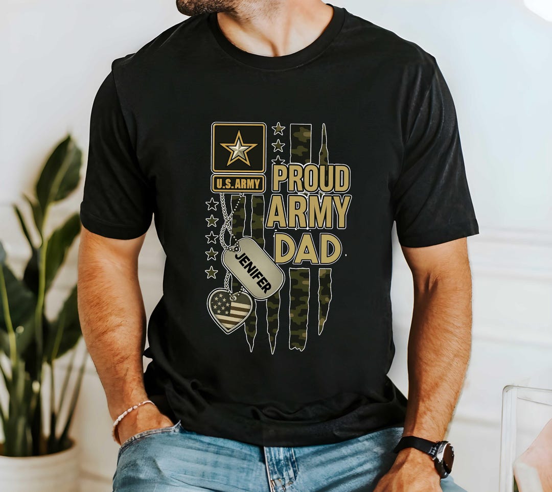 Proud Army Family Shirts, Personalized Army Shirts, Cool USA Army Dad ...