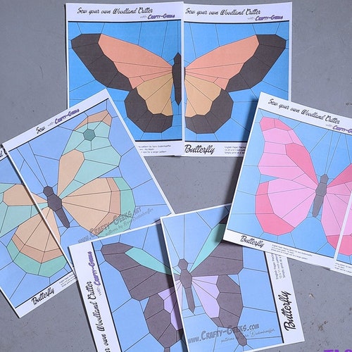 Butterfly EPP Sewing Pattern Set - Etsy