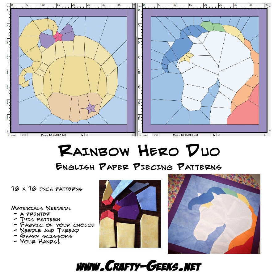 Rainbow Hero Duo PDF Sewing Patterns - Etsy Canada