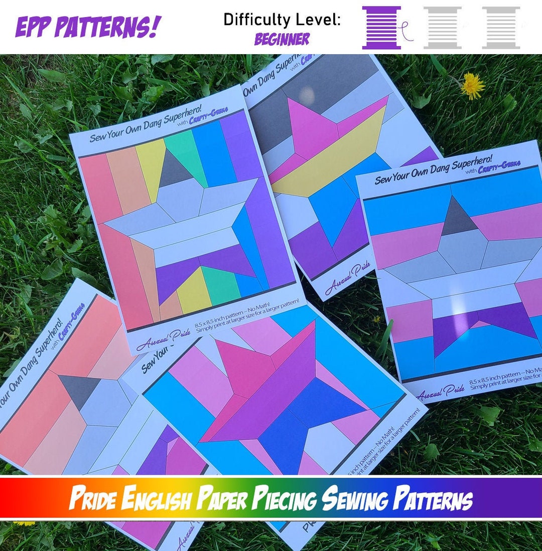 PRIDE Stars Set - 9 Sewing Patterns - DIY - Hand Sew - Etsy