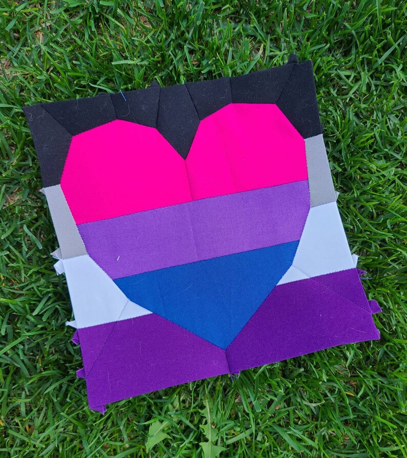 PRIDE Heart Set - 10 Sewing Patterns - DIY - EPP - Hand Sew - Etsy