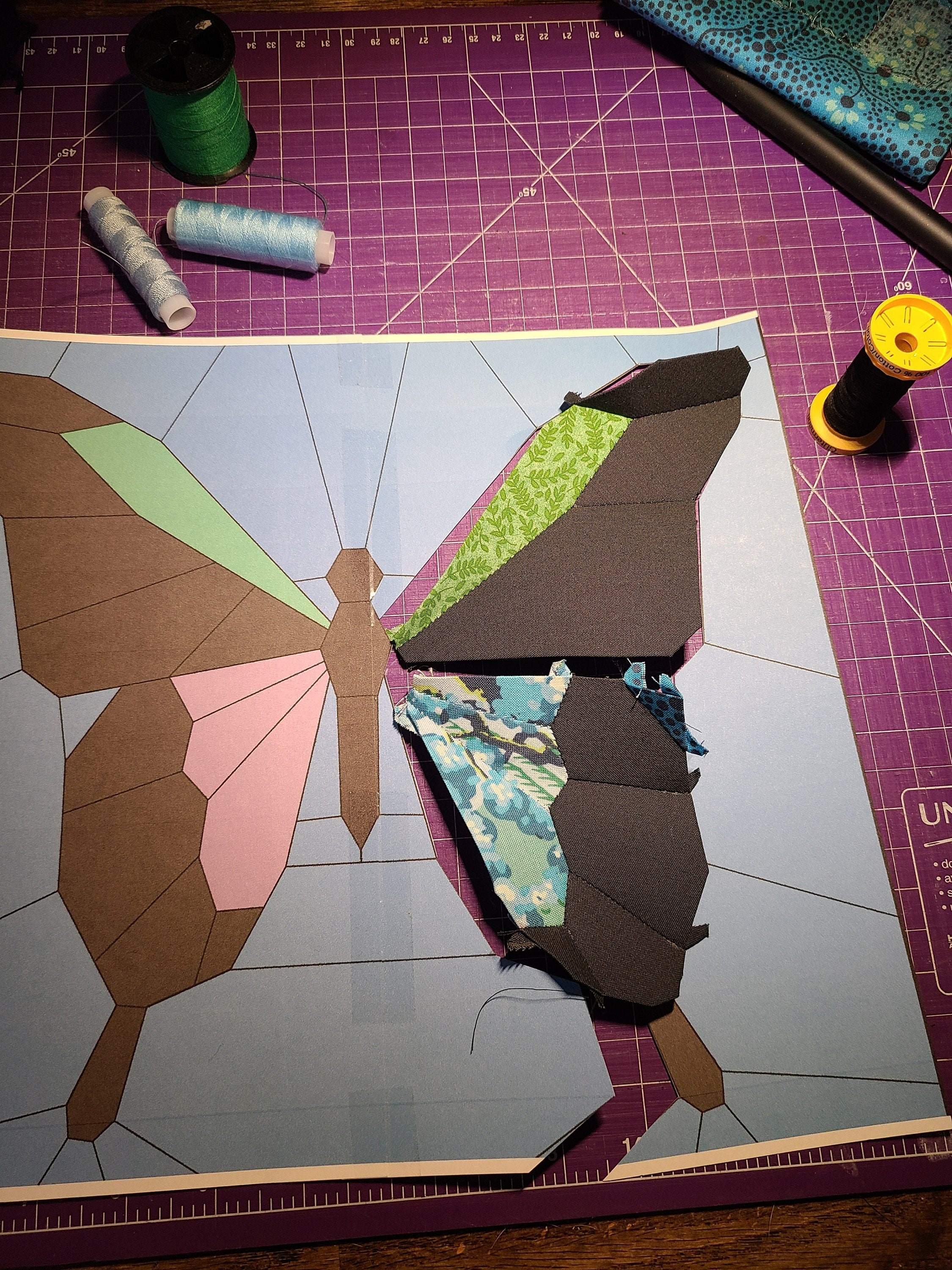 Butterfly EPP Sewing Pattern Set - Etsy