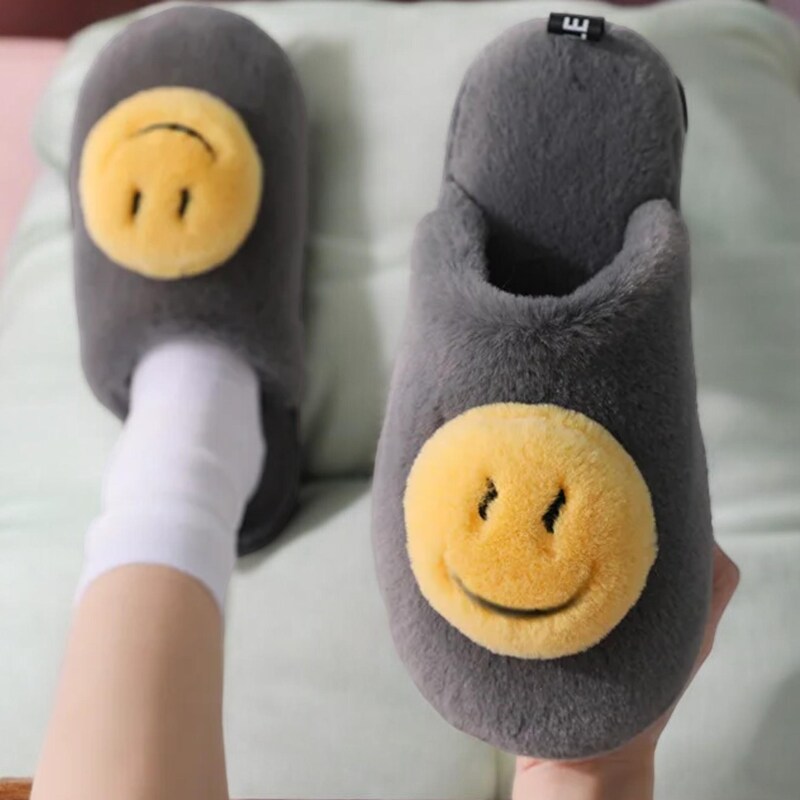 Smiley Face Slippers - Etsy