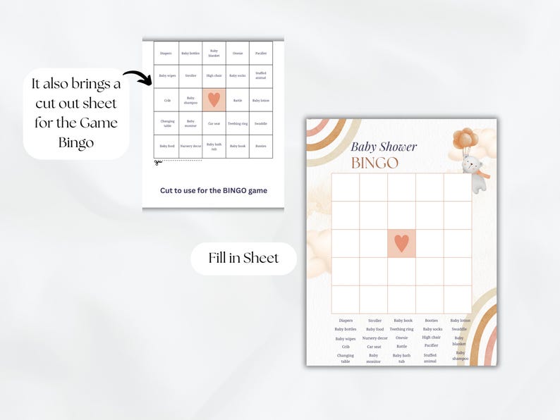 Baby Shower Games, Printable Bundle - Etsy