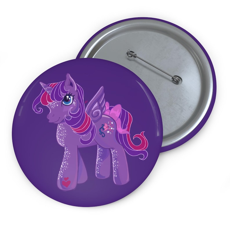 My Little Pony Twilight Sparkle Pin Buttons, Cute MLP Design, Custom ...