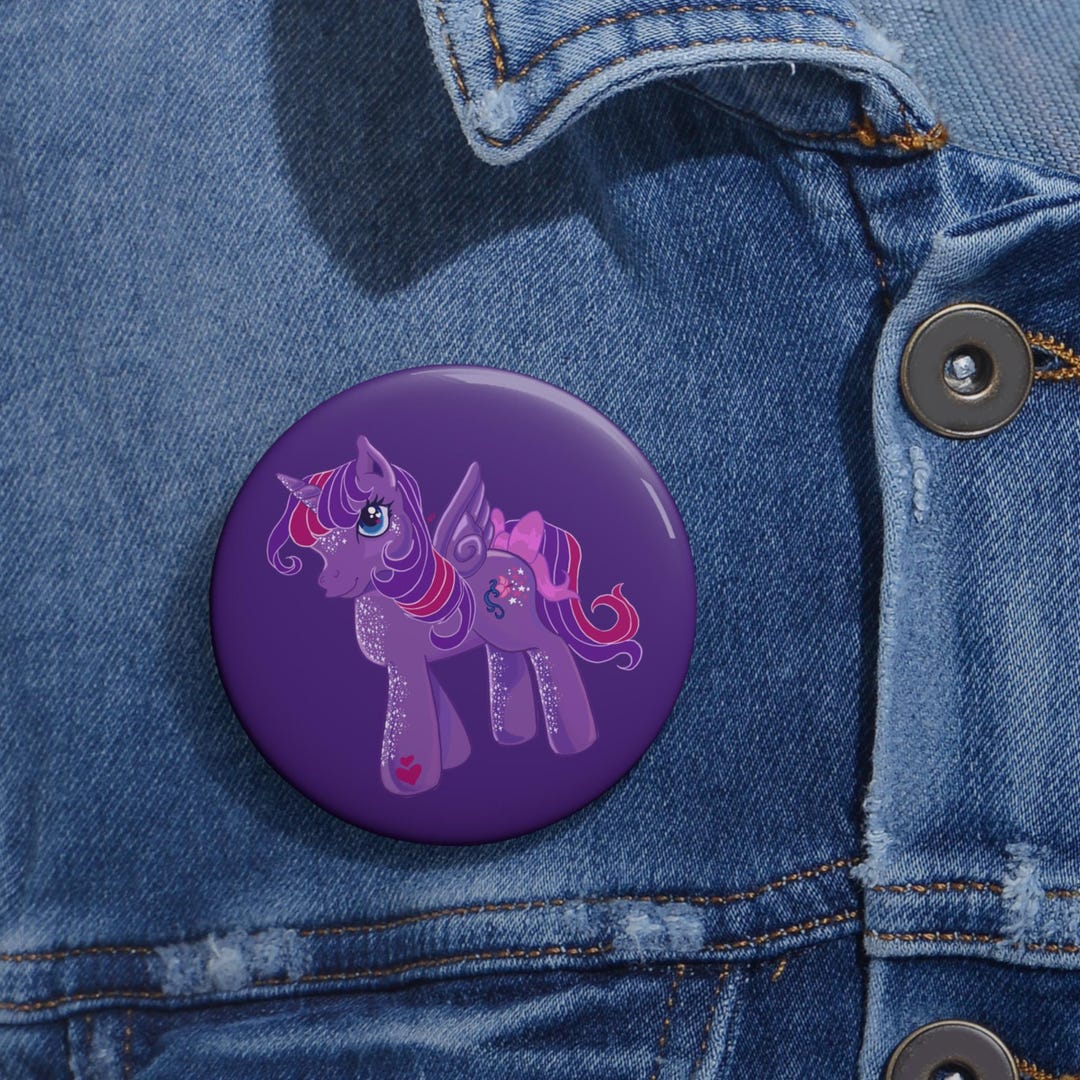 My Little Pony Twilight Sparkle Pin Buttons, Cute MLP Design, Custom ...
