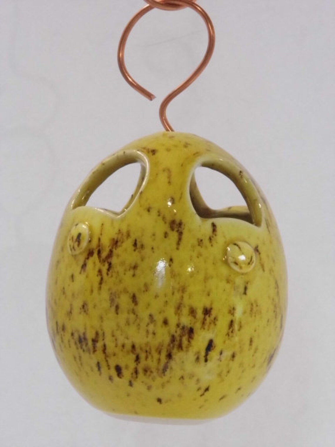 Canary Yellow - Highfired Stoneware Clay Birdfeeder - Etsy