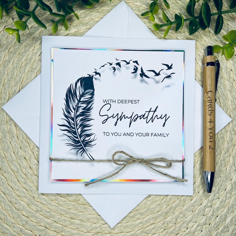 Personalised Bereavement Card, Custom Sympathy Card, Sorry for Your ...