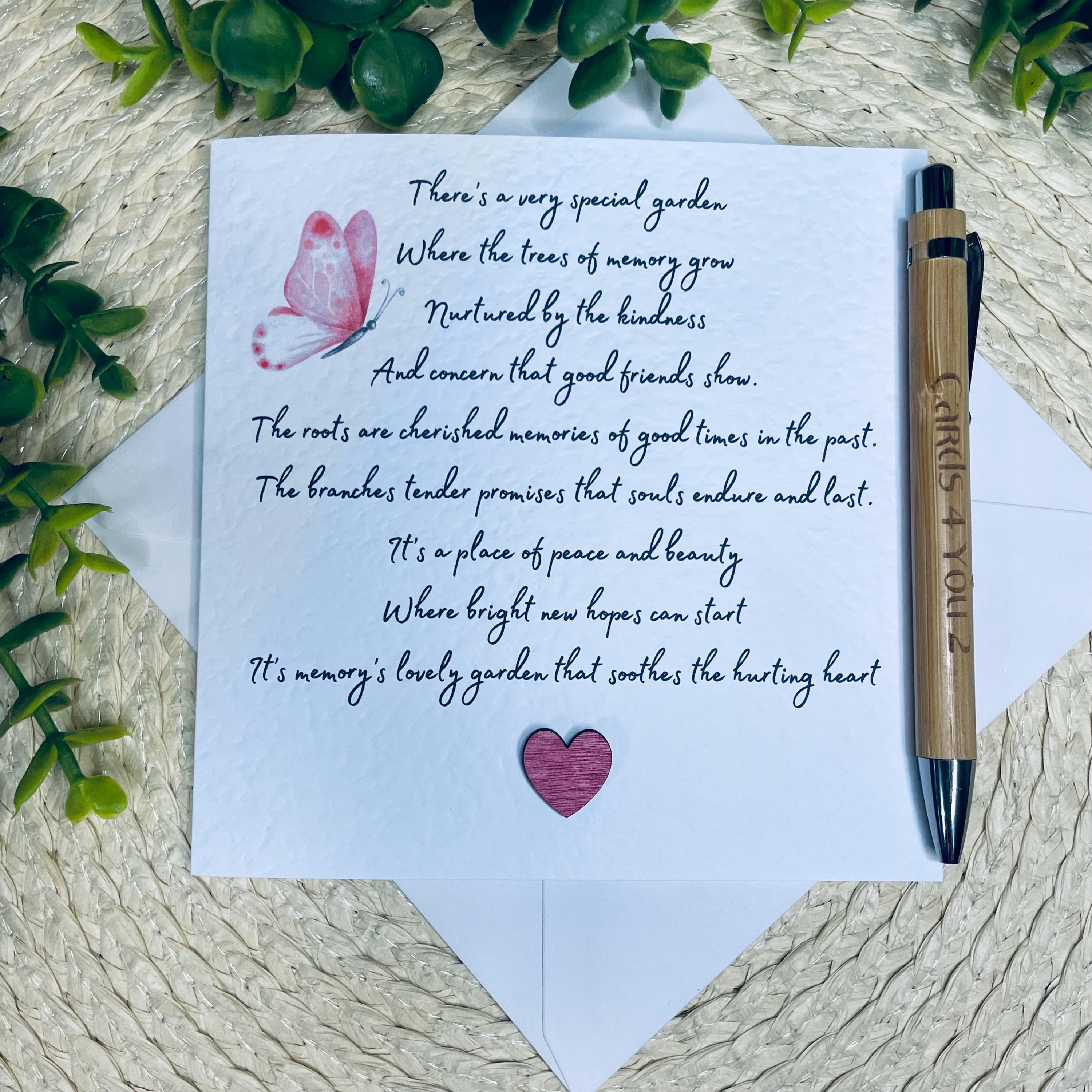 Sympathy Card, Condolence Card, Bereavement Card, Sorry for Your Loss ...