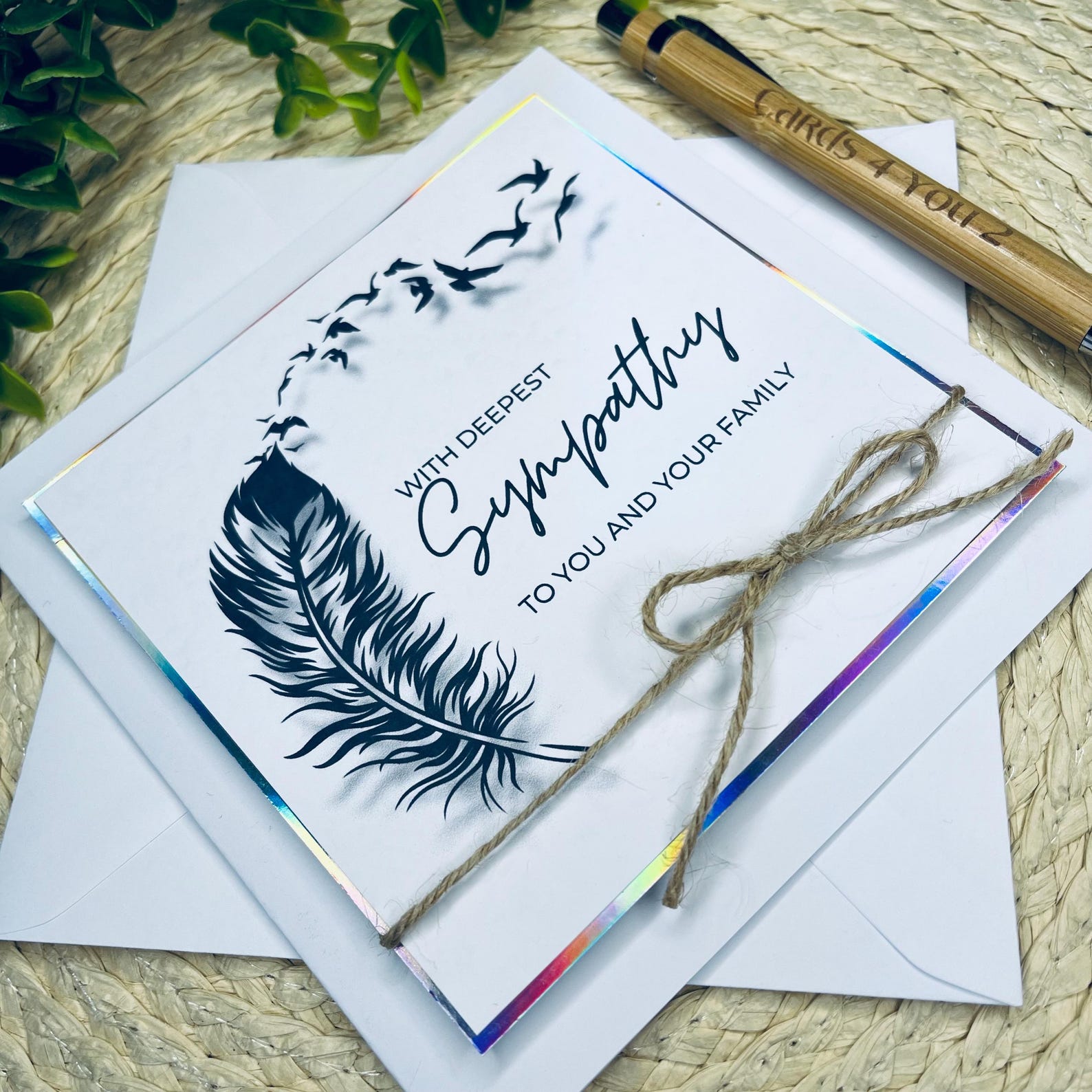 Personalised Bereavement Card, Custom Sympathy Card, Sorry for Your ...