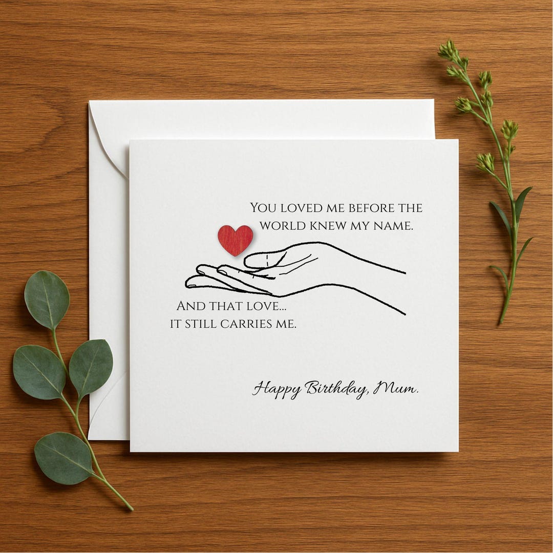 Heartfelt Card for Mom, Emotional Card for Mother, Touching Birthday ...