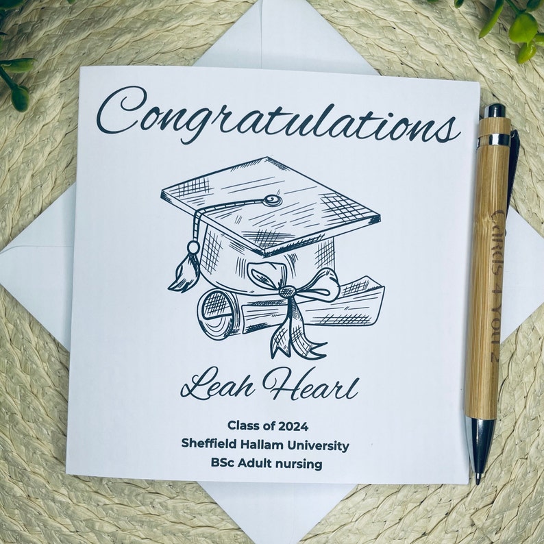 Graduation Card End of University Collage Phd Law School Card Mortar ...