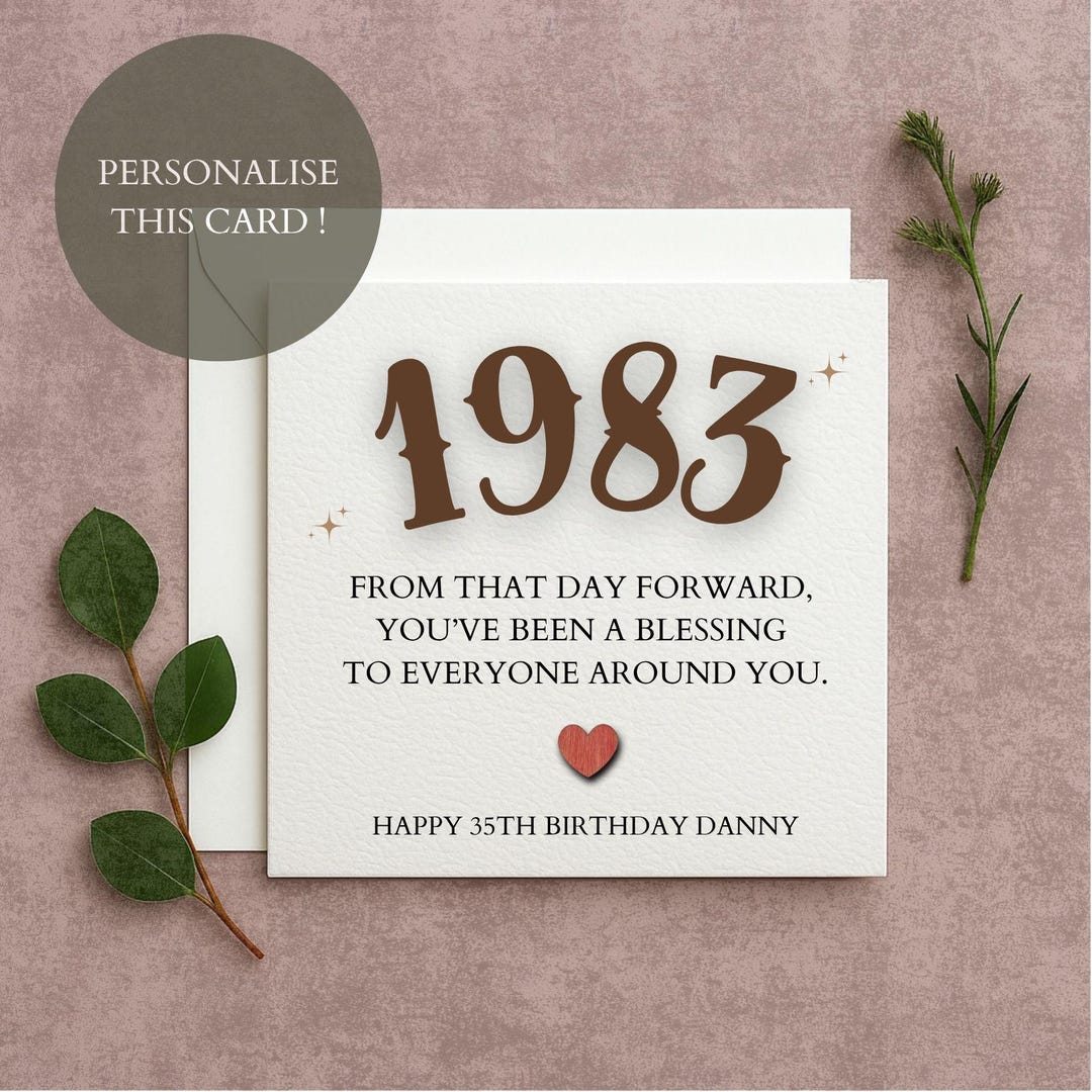 Birthday Card for Men, Personalised Birthday Card, Birthday Card for ...