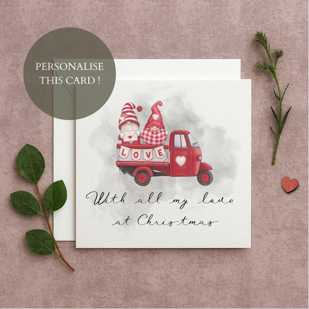 Personalized Christmas Card, Custom Holiday Greeting, Merry Christmas ...