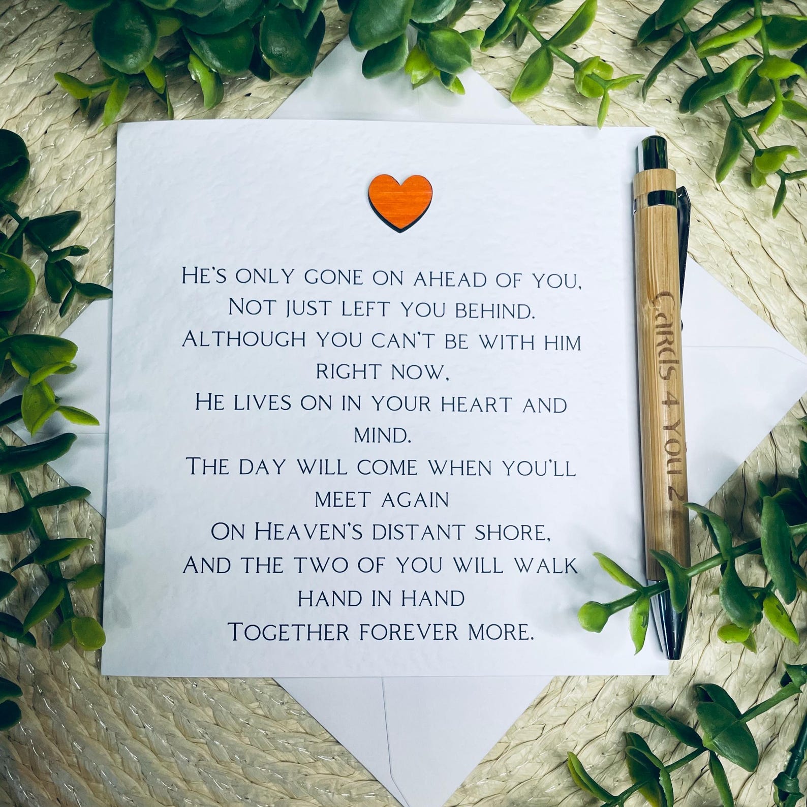 Sympathy Card, Condolence Card, Bereavement Card, Sorry for Your Loss ...