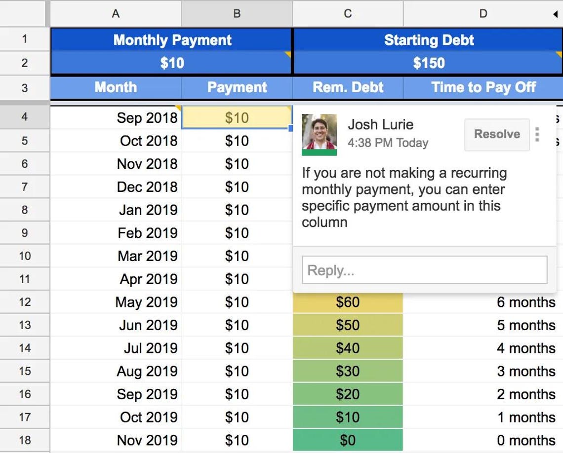 SIMPLE & QUICK Debt Repayment Planner - Customizable Google Sheets ...