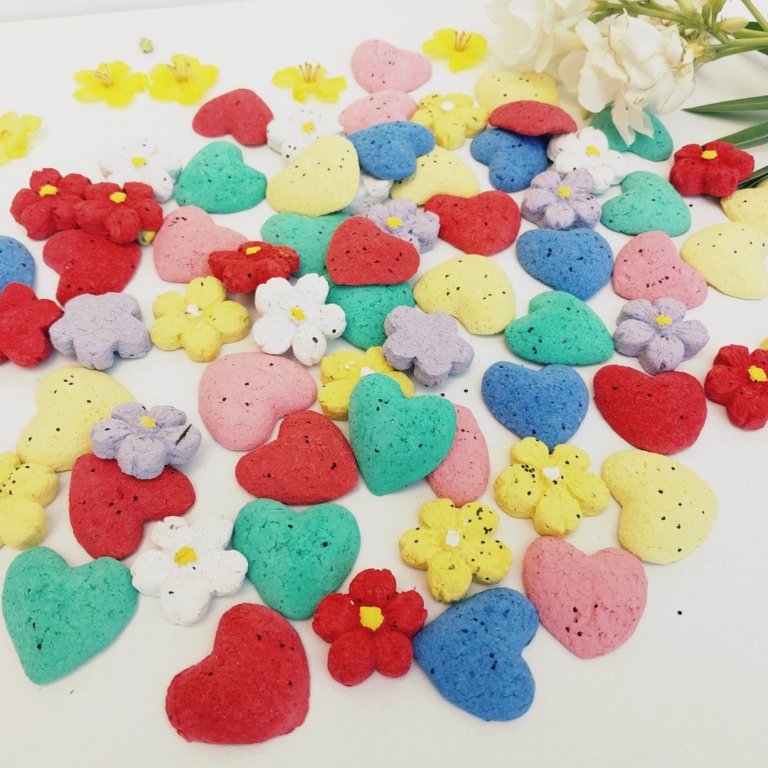 Plantable Colorful Seed Paper With Wildflower Seeds. Eco-friendly ...