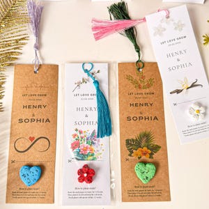 Personalized Sustainable Bookmark, Custom Graduation Gift, Plantable ...