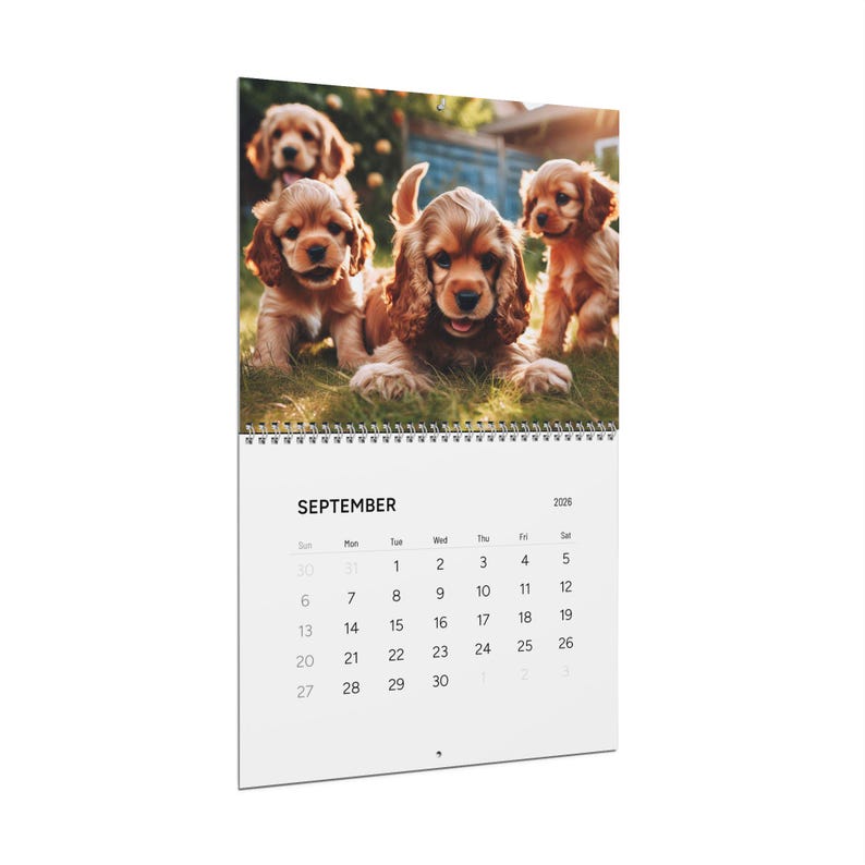 Cocker Spaniel Family Wall Calendars - Etsy