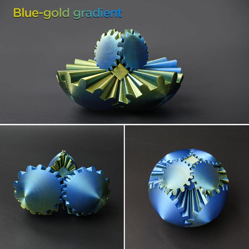 Colorful Gear Ball Fidget Toy – Rotating Puzzle Sphere, Sensory Stress ...