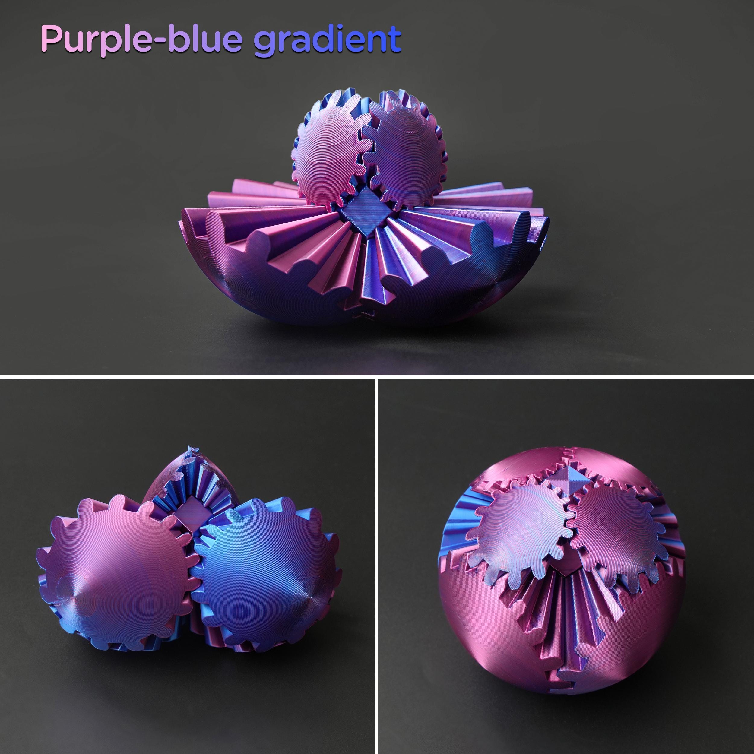 Colorful Gear Ball Fidget Toy – Rotating Puzzle Sphere, Sensory Stress ...