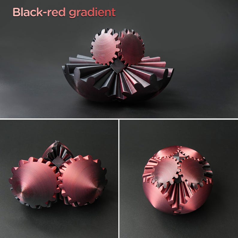 Colorful Gear Ball Fidget Toy – Rotating Puzzle Sphere, Sensory Stress ...
