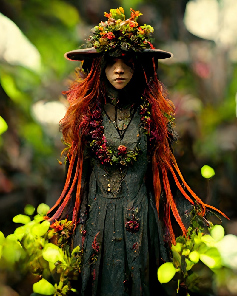 Practical Magic Gillian Witch Digital Artificial Intelligence Artwork ...