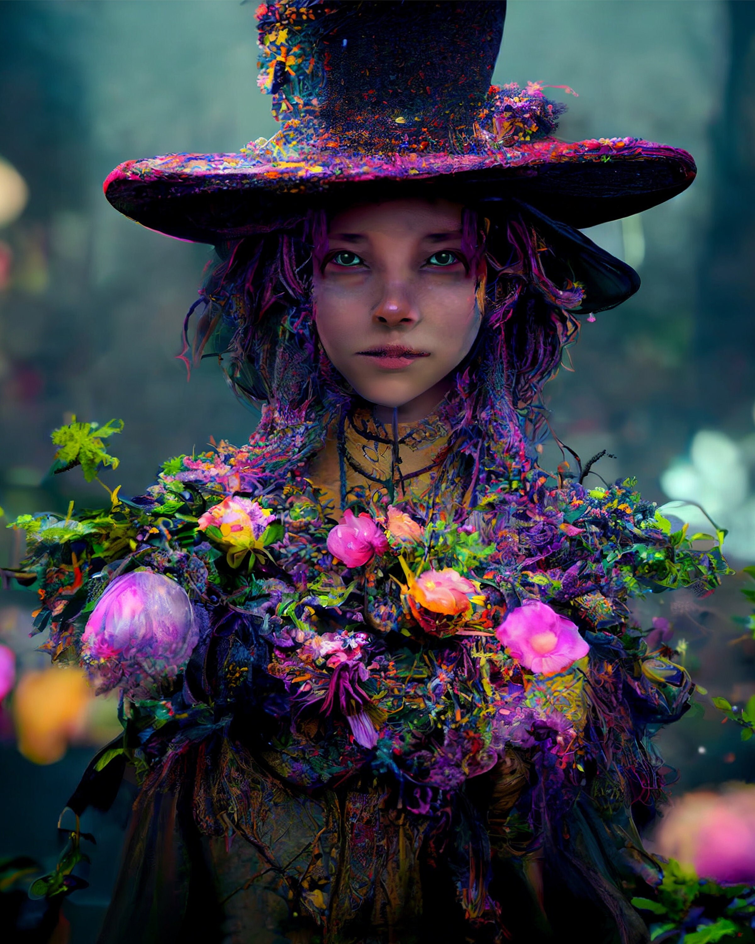 Alice in Wicked Wonderland Witch Digital Artificial Intelligence A.I ...