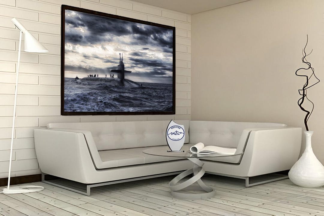 Submarine Ocean Canvas, Submarine, Ocean, Nature, Wall Decor, Room ...