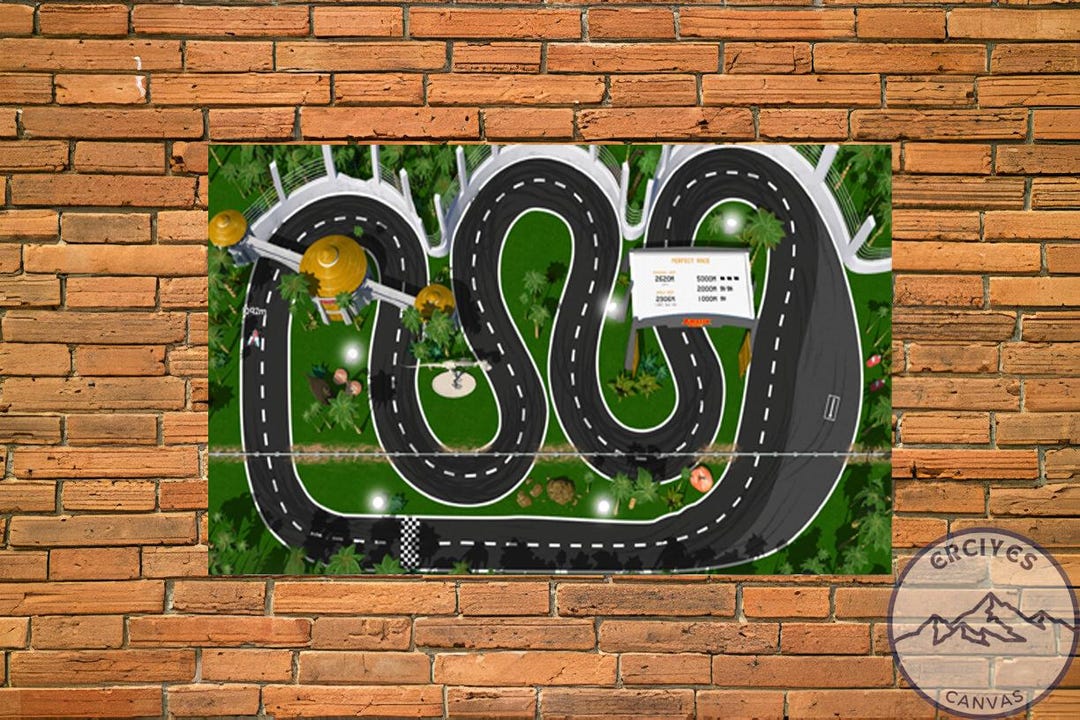 Game Poster, Race Track Poster, Runway Poster, Course Poster, Race ...