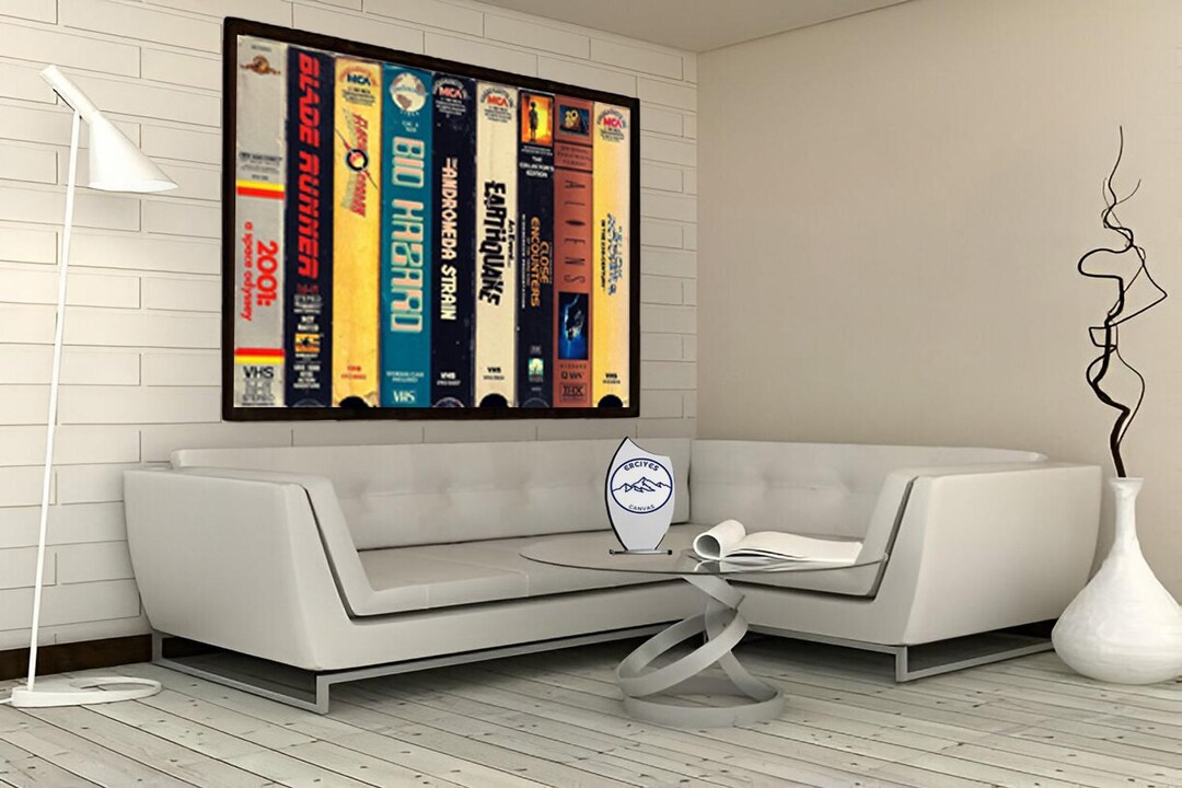 Vhs Cassette Canvas, Nostalgia Canvas, Table, Chart, Picture, Painting ...