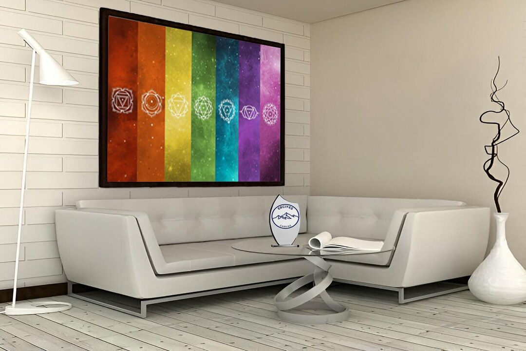 Chakra Canvas, Chakra Poster, Chakra Decor, Chakra Wall Decor, Chakra ...