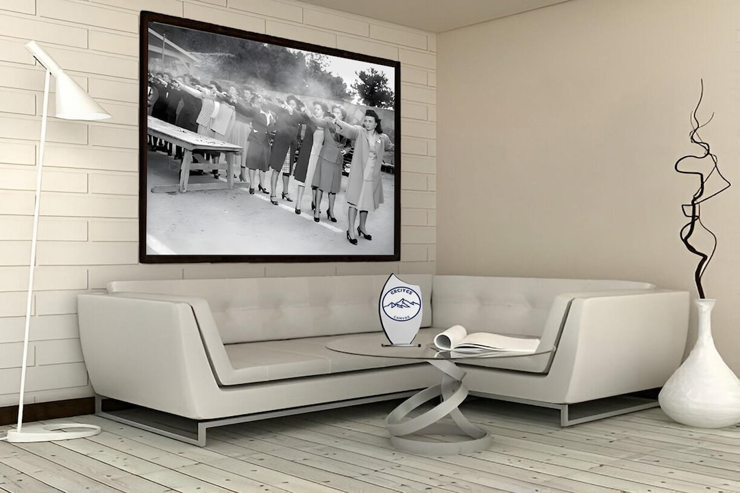 Retro LAPD Women Officers Canvas Print - Vintage Wall Art - Etsy