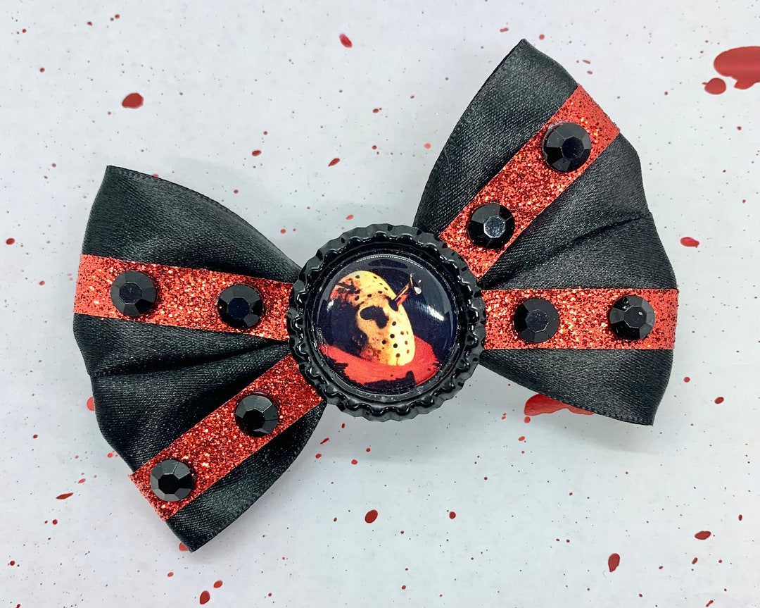 Friday the 13th Jason Halloween Horror Hair Bow - Etsy