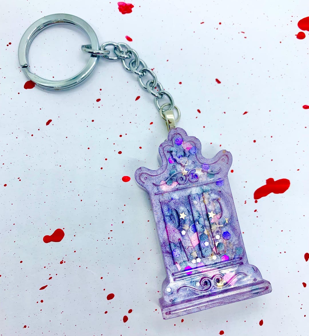 Spooky Graveyard RIP Tombstone Resin Keychain - Etsy