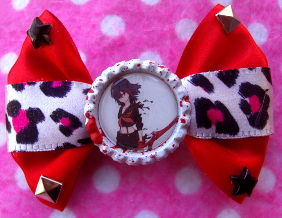 Kill La Kill Ryuko Bloody Scissor Blade Anime Hair Bow - Etsy