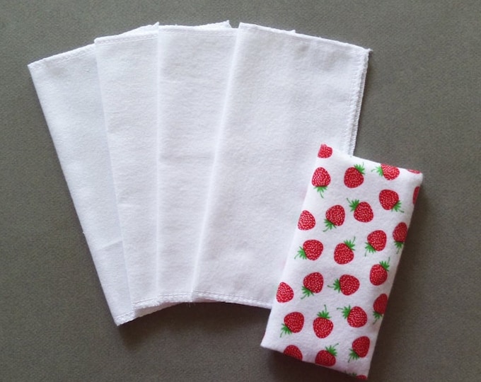 Washable Tissues & Tissue Case Travel Tissue Kit Reusable Tissues ...