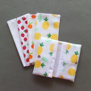 Washable Tissues & Tissue Case Travel Tissue Kit Reusable Tissues ...
