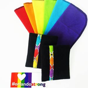 Orlando Strong Rainbow Handkerchief Cozy Set Orlando Love Soft Flannel ...