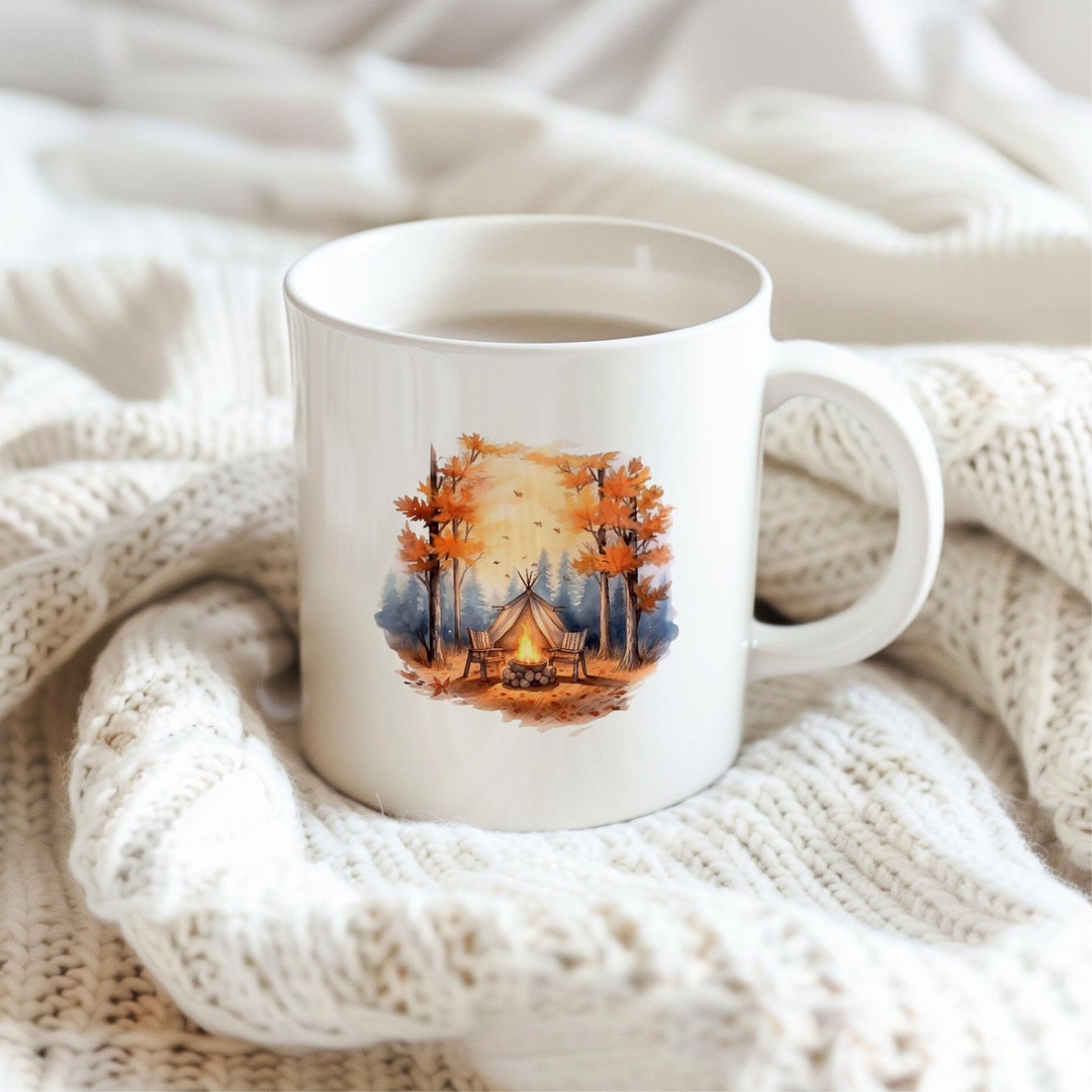 Autumn Png, Fall Forest, Bonfire Png, Watercolor Design, Autumn Season ...