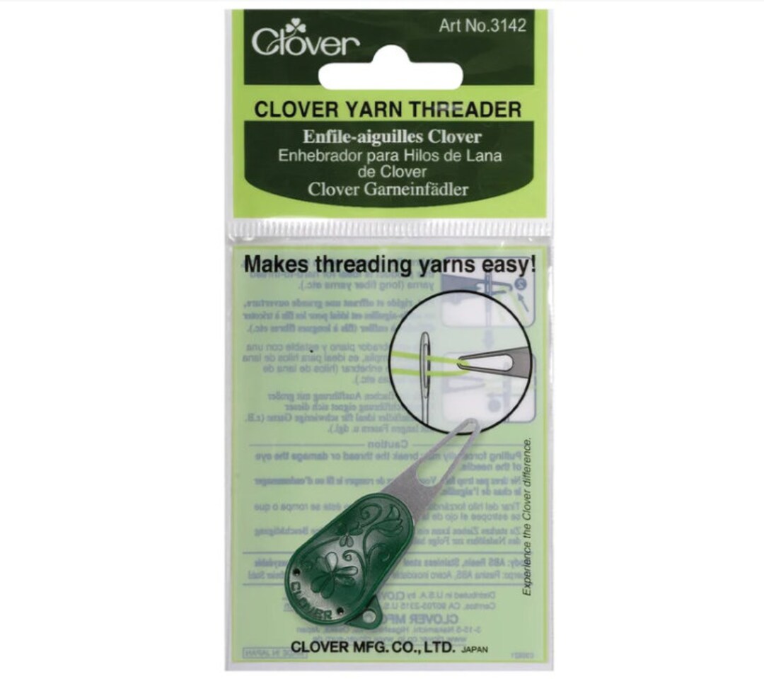 Clover Yarn Threader, for Easy Threading of Yarn Into Tapestry Needles ...