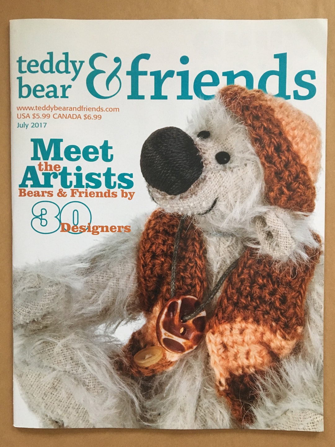 Teddy Bear and Friends Magazine July 2017 Issue - Etsy
