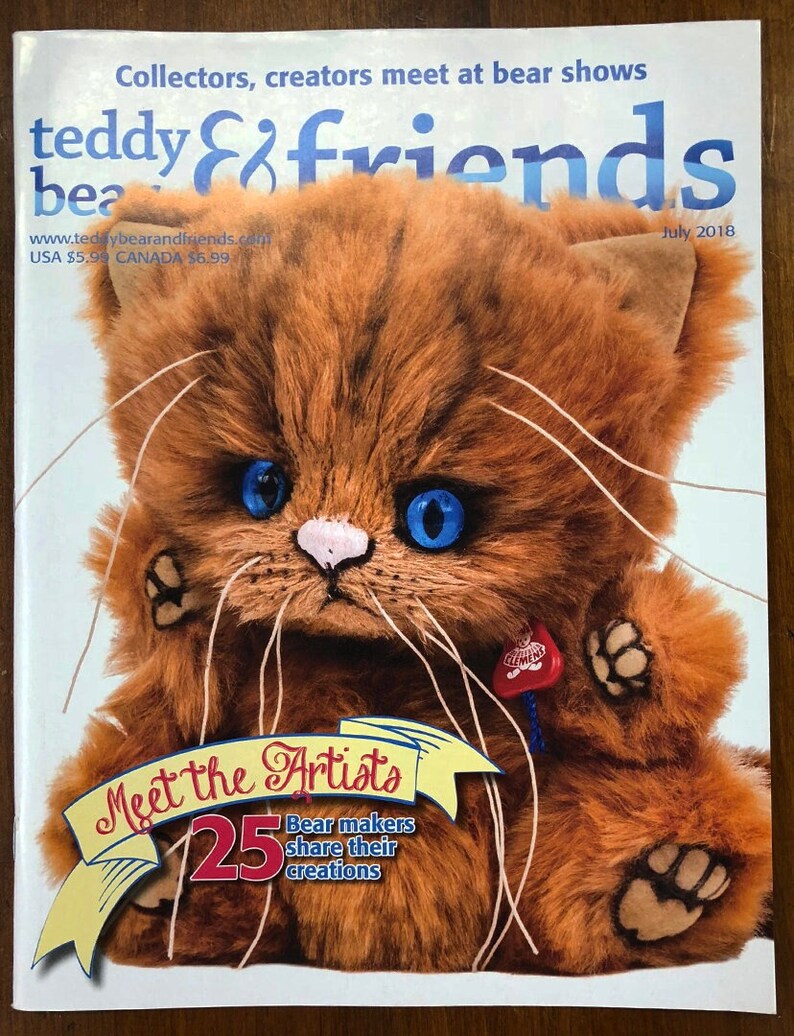 Teddy Bear and Friends Magazine July 2018 Issue - Etsy