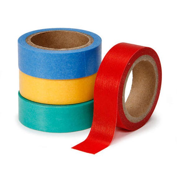 Washi Tape primary colors 5/8 wide 312 inches long | Etsy