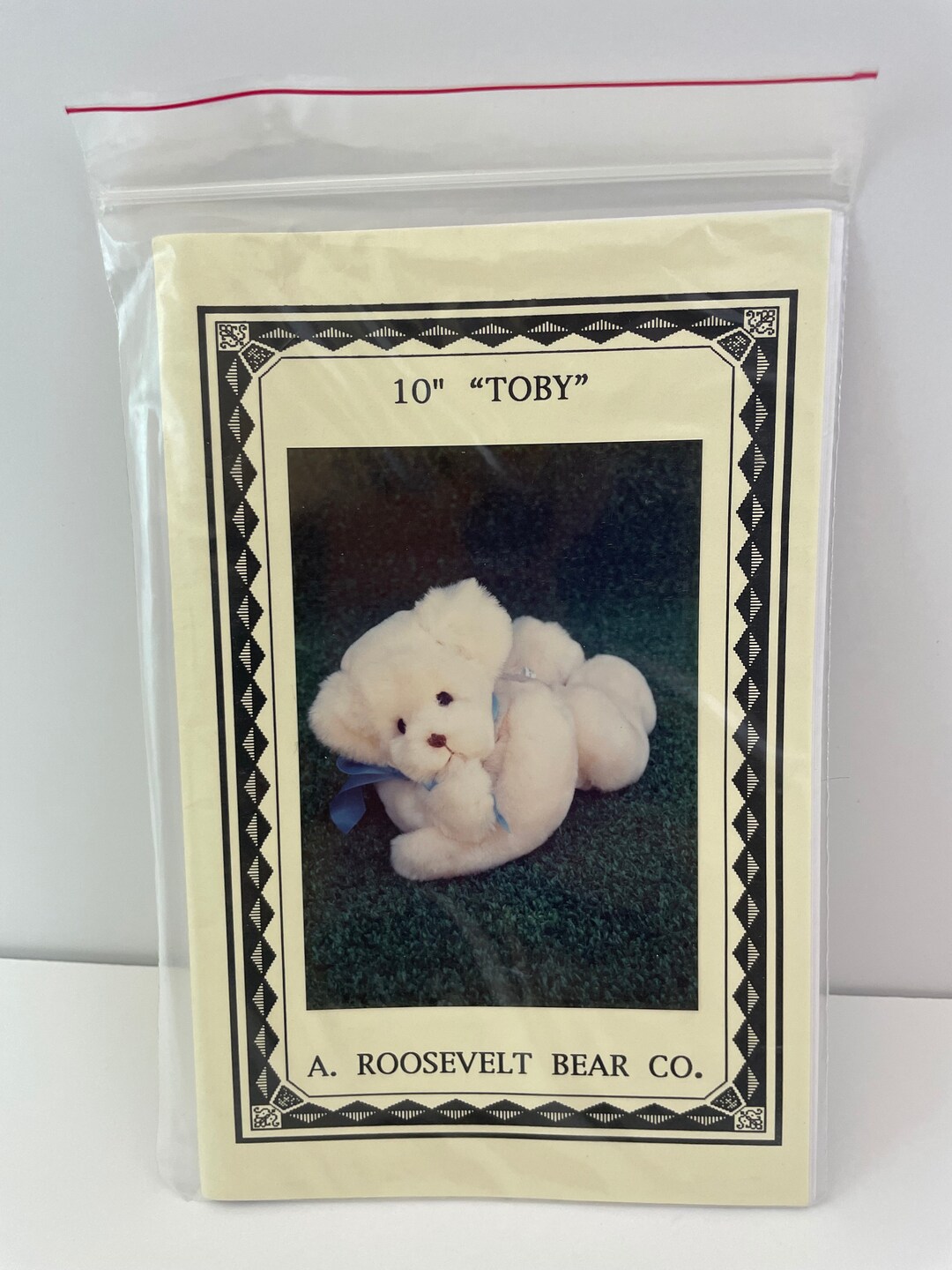 Vintage Pattern 10" Toby From A Roosevelt Bear Co. - Etsy