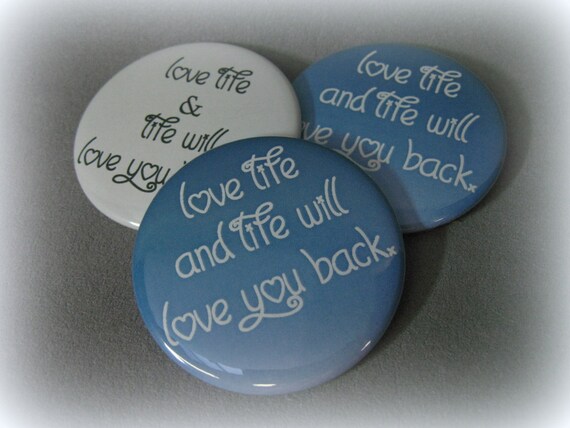 One 2 1/4 pinback button Love Life Button | Etsy
