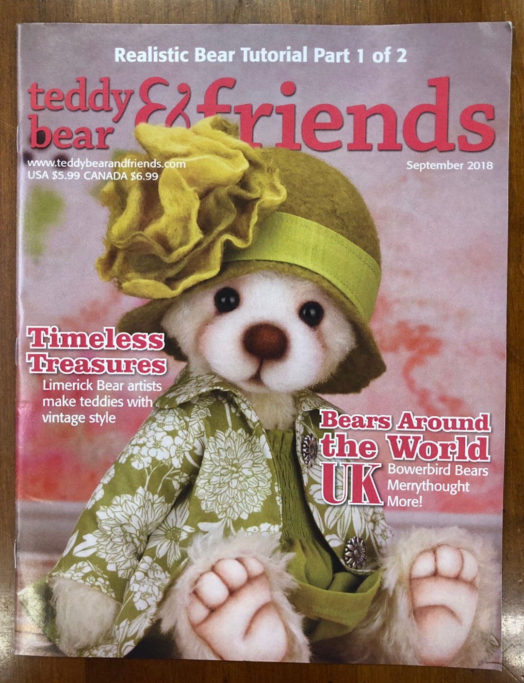 Teddy Bear and Friends Magazine September 2018 Issue - Etsy